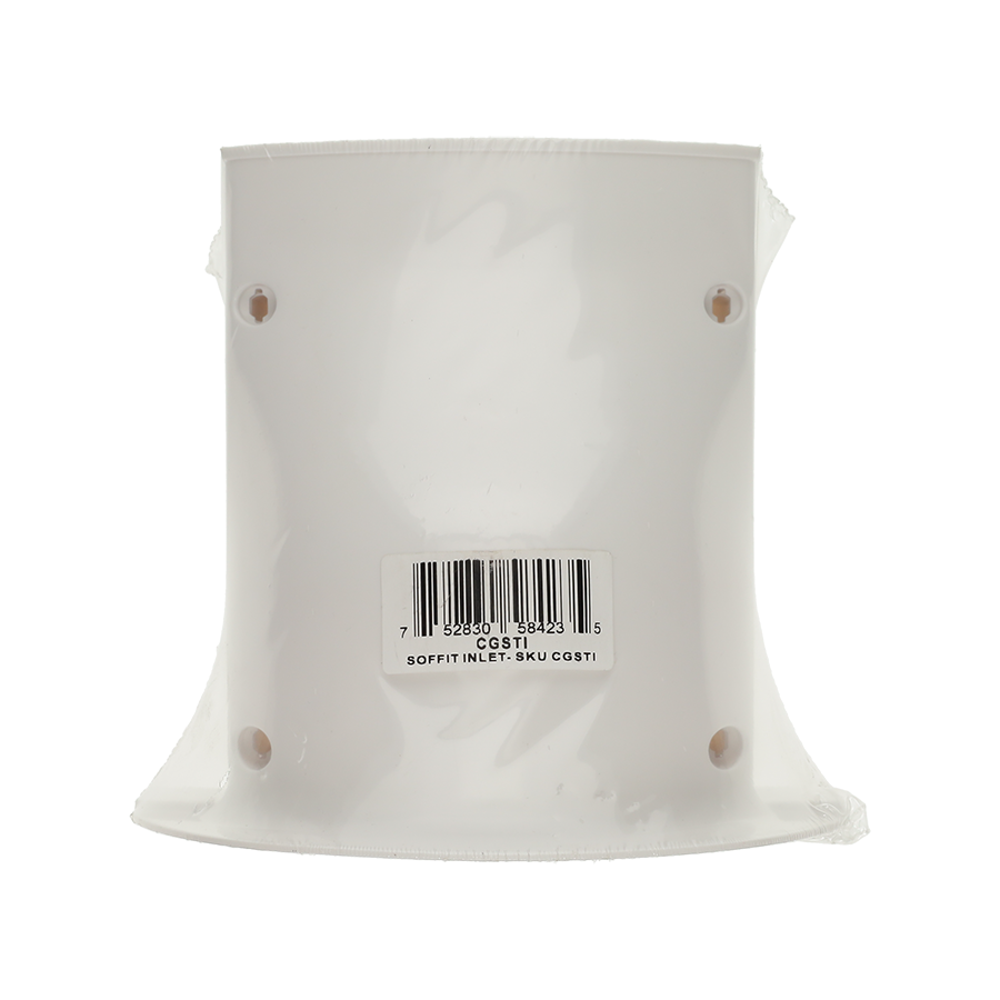 Soffit Inlet 4.5in White Cover Guard | Behler-Young