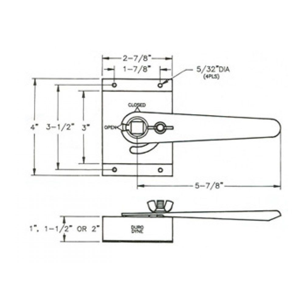QUADRANT DAMPER SET 1/2in SQUARE | Behler-Young